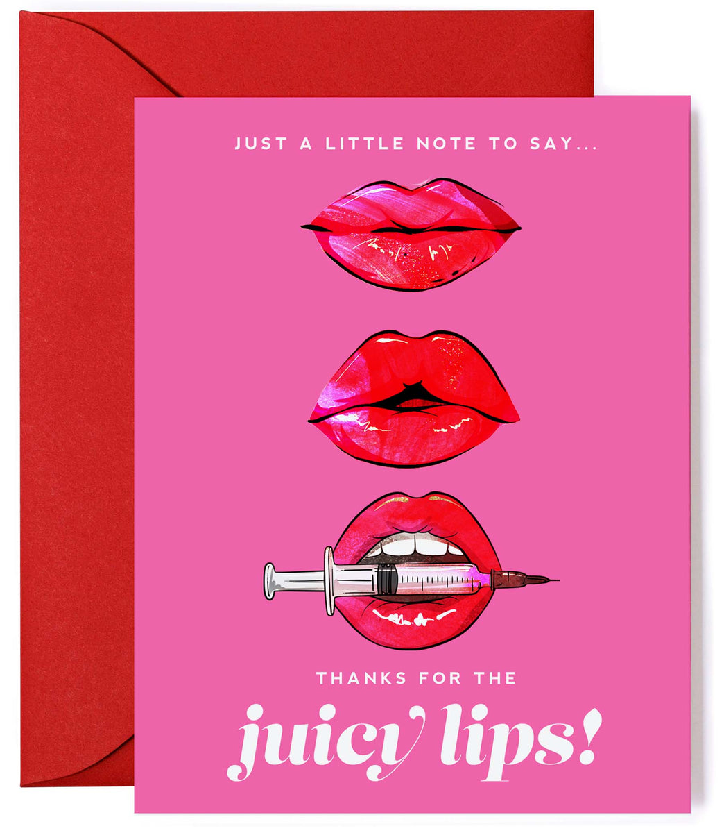 Lip Injector Injector Funny Thank You Greeting Card & Nurse Holiday Th ...